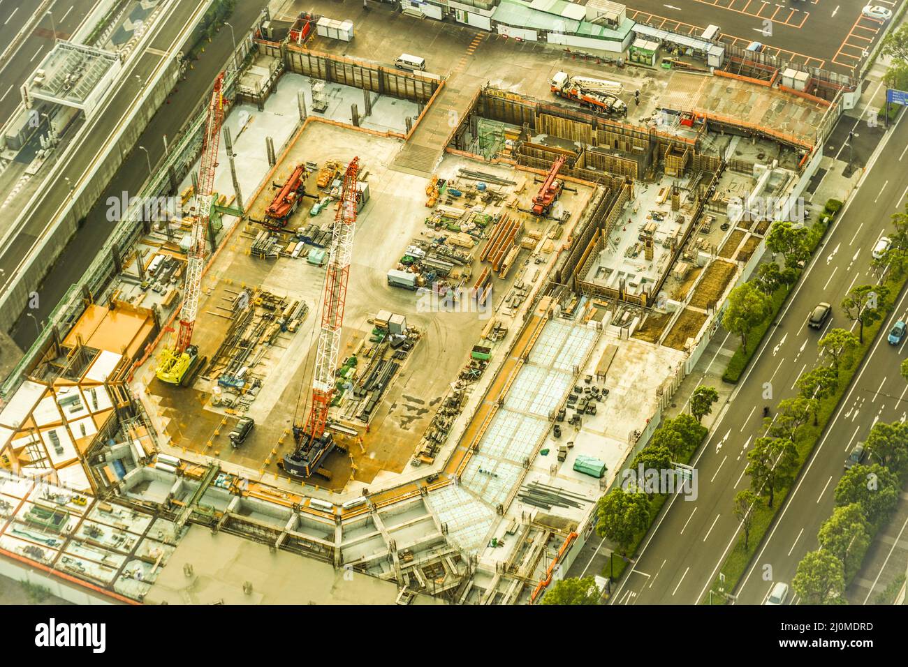 Image of the construction site and construction site Stock Photo - Alamy