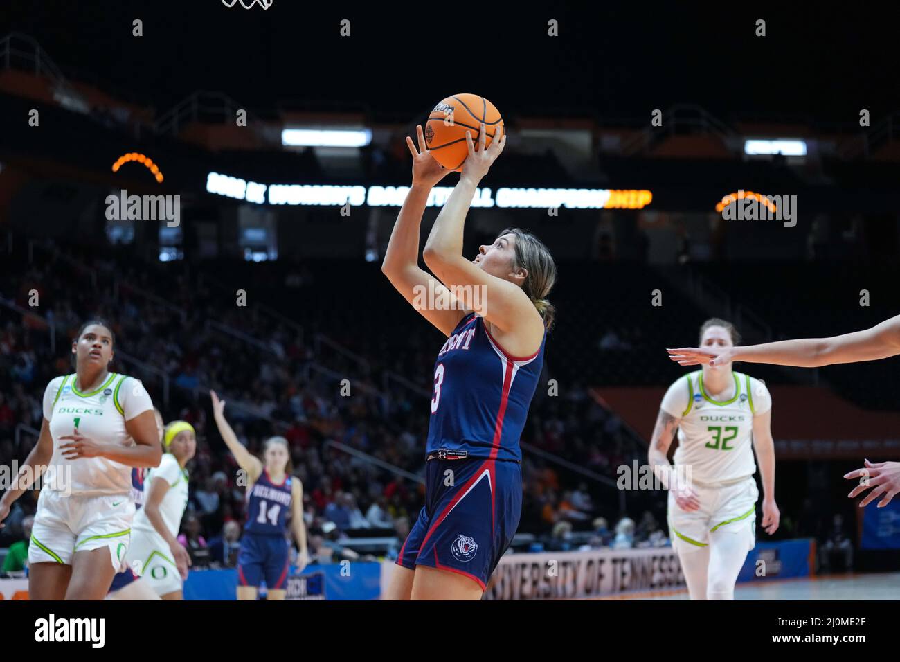 March 19, 2022: Madison Bartley #3 of the Belmont Bruins shoots the ...
