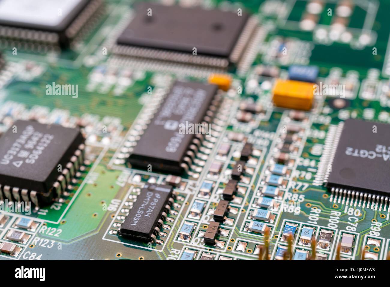 Board of modern computer. Computer repair. Modern computer technology ...