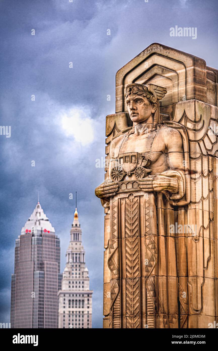 Guardians of Traffic in Cleveland Ohio Stock Photo - Alamy