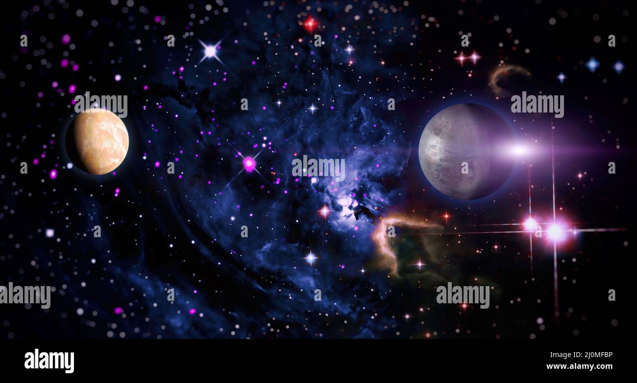 Universe concept background.Small part of an infinite star field of ...