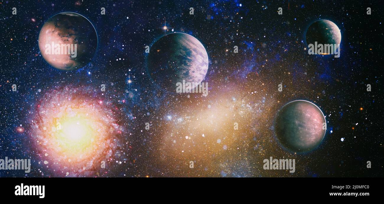 Universe concept background.Small part of an infinite star field of ...