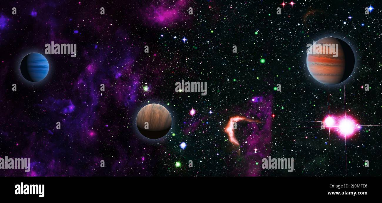 Multicolor solar system hi-res stock photography and images - Alamy