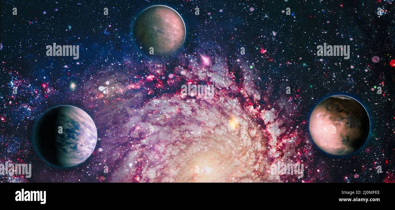Universe concept background.Small part of an infinite star field of ...