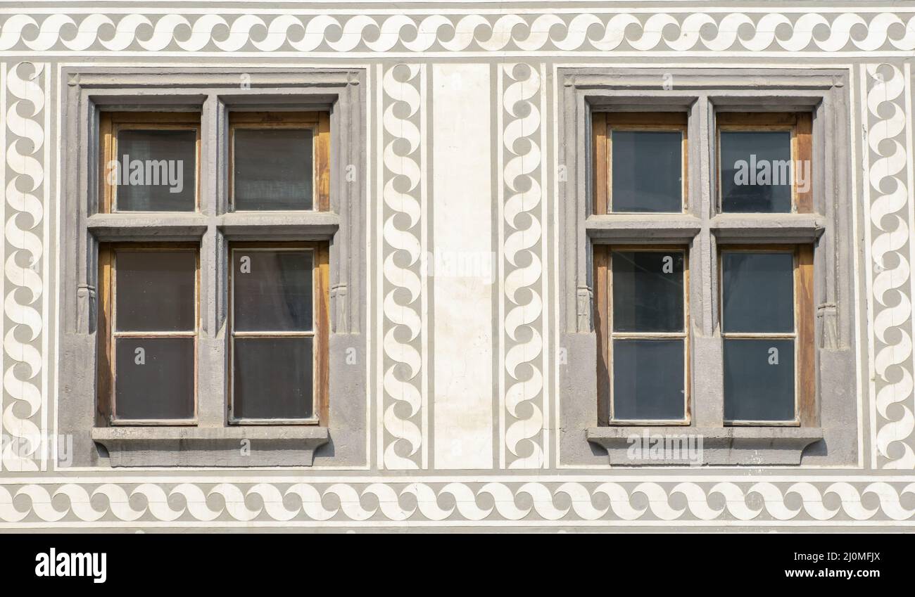 Wall wooden windows hi-res stock photography and images - Alamy