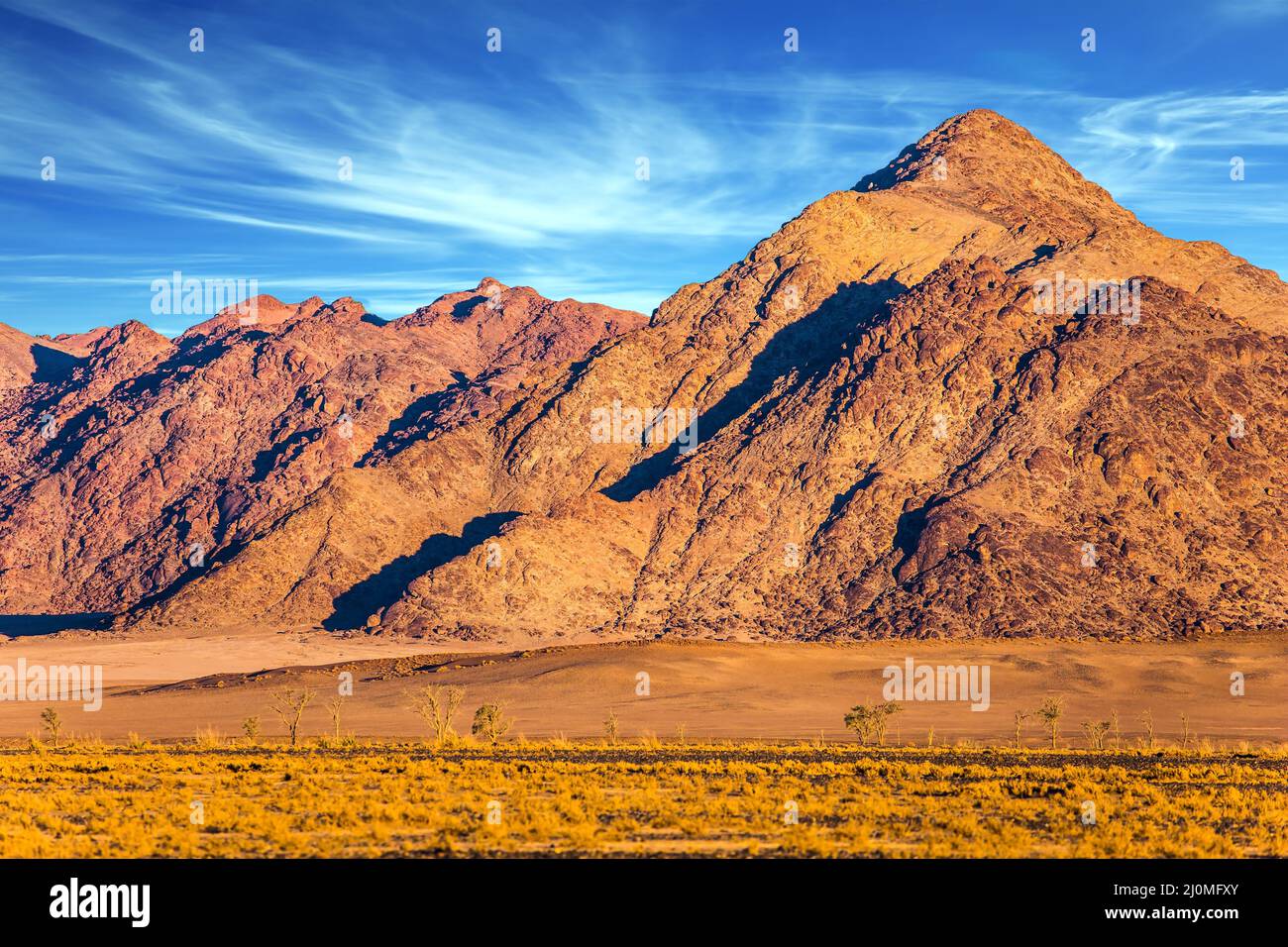 Purple and yellow mountains Stock Photo - Alamy