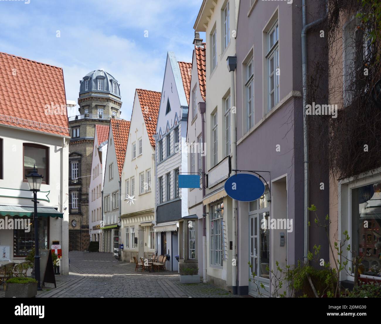 Historical Buildings in the Old Neighborhood Schnoor Viertel in the ...