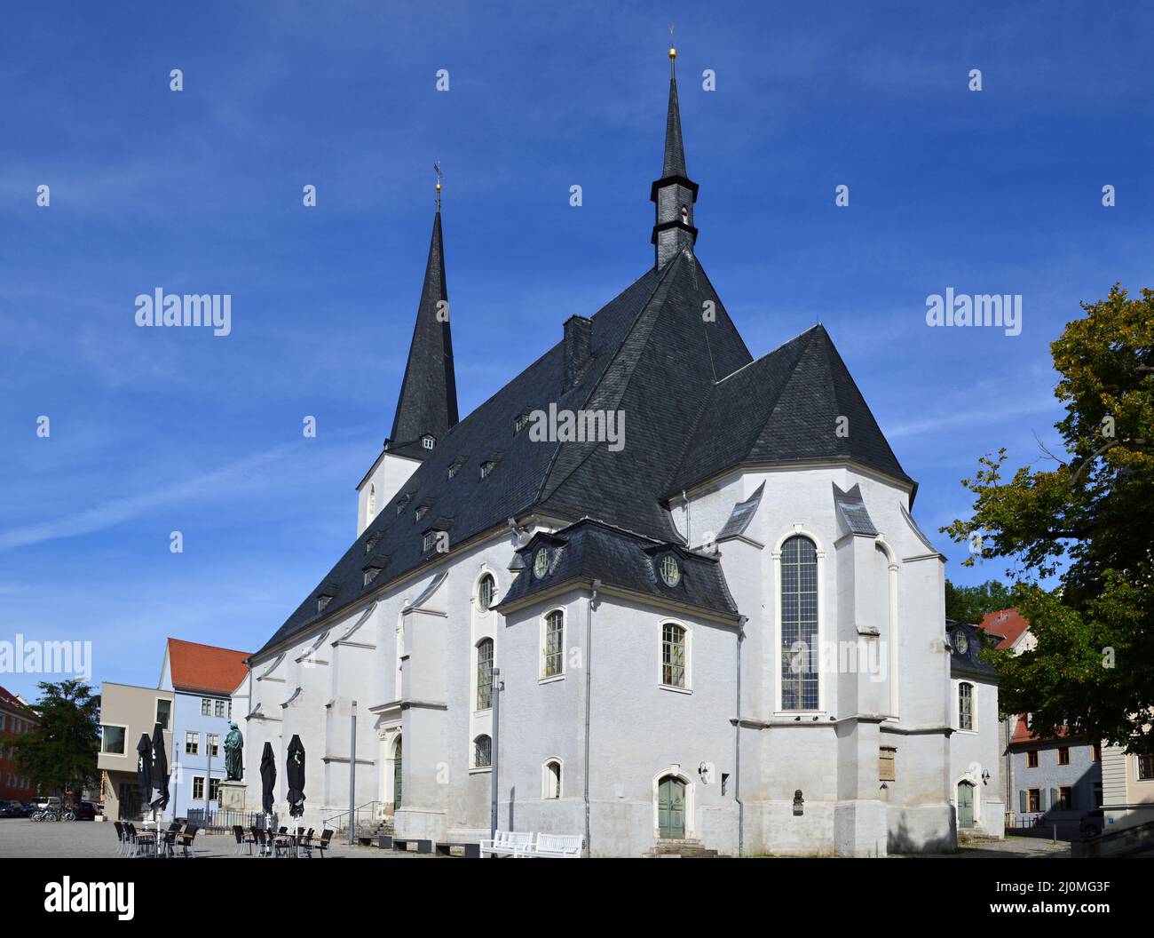 Historical Church in the Old Town of Weimar, Thuringia Stock Photo - Alamy