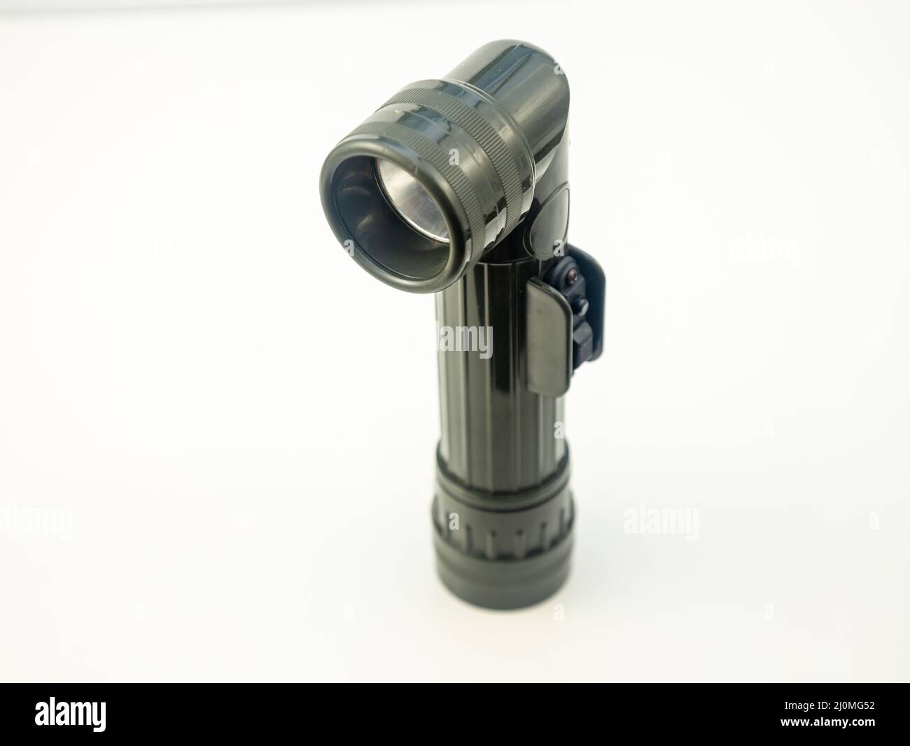 Green angle army torch on white background Stock Photo - Alamy