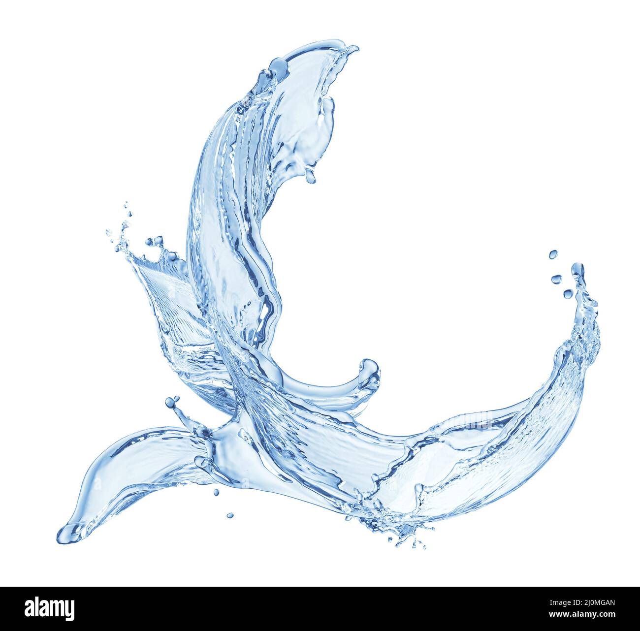 Water splash isolated on white background Stock Photo - Alamy