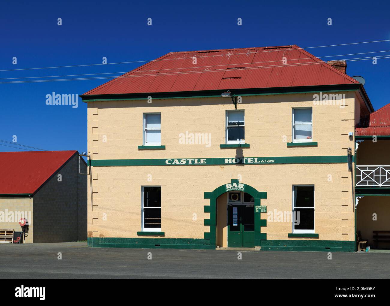 The historic Castle Hotel established 1829 in the town of Bothwell ...