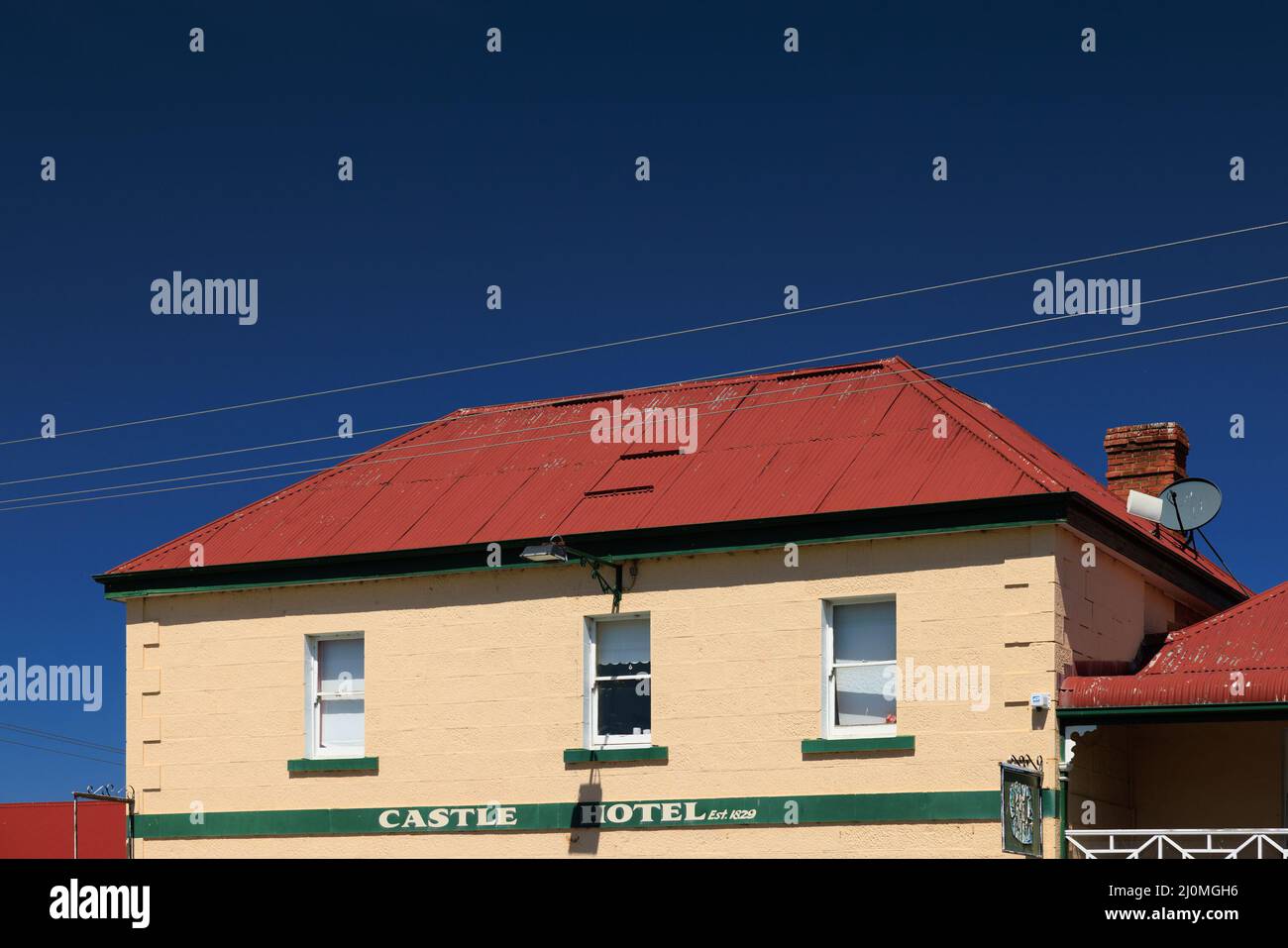 The historic Castle Hotel established 1829 in the town of Bothwell ...