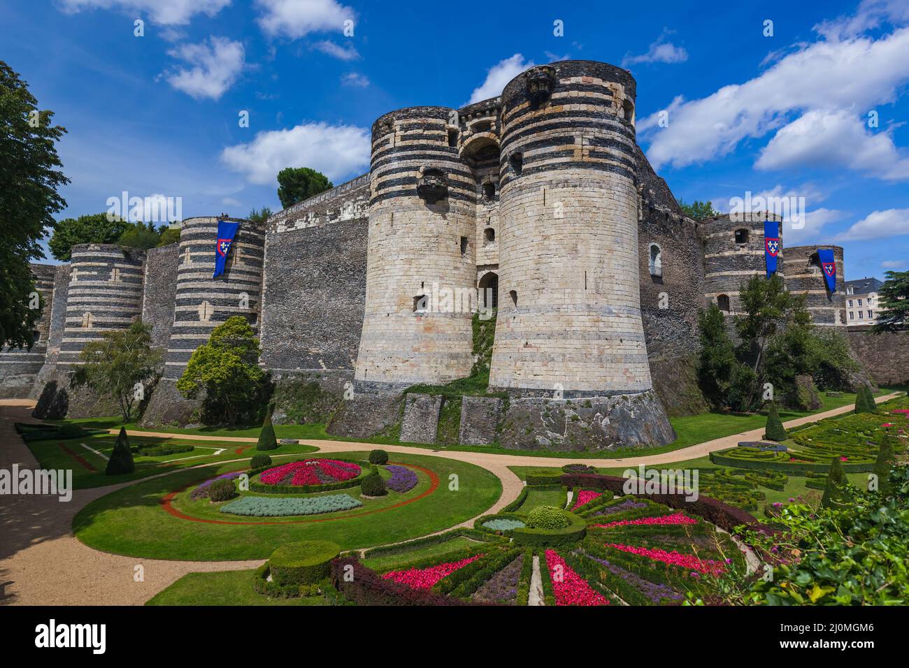 Angers castle in the Loire Valley - France Stock Photo - Alamy