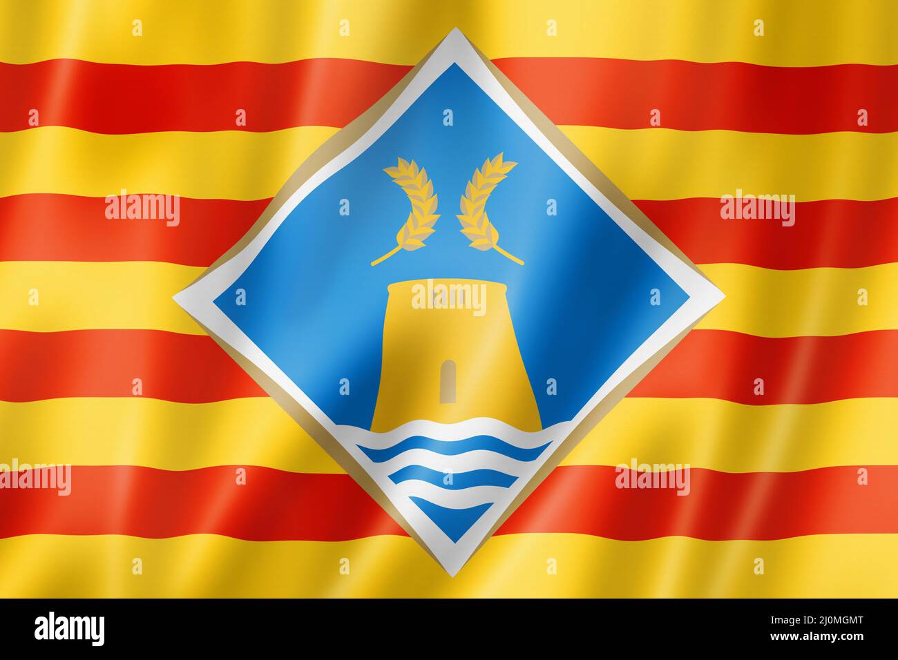 Flag of the balearic islands hi-res stock photography and images - Alamy