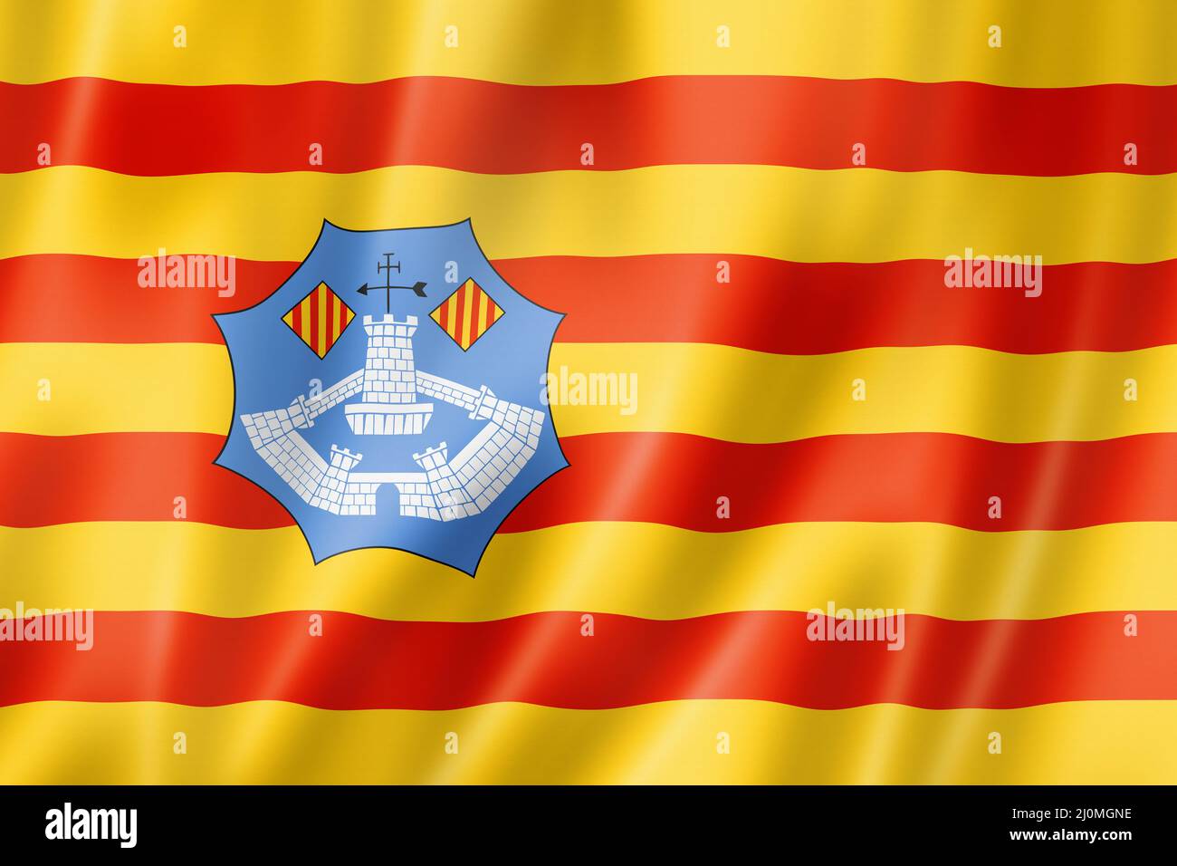 Flag of the balearic islands hi-res stock photography and images - Alamy