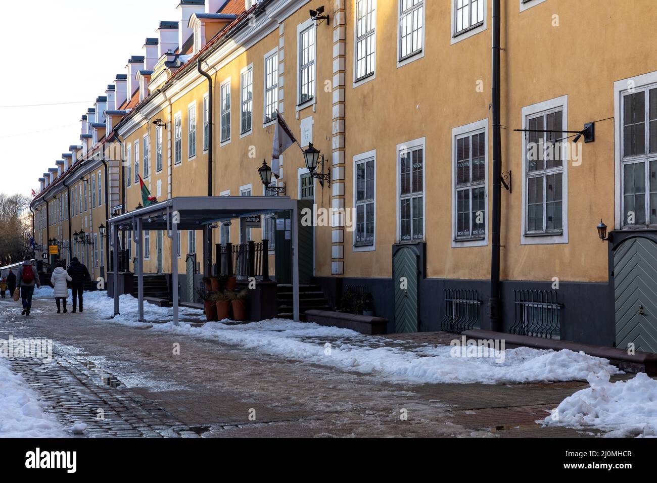Riga Old Town. Medieval Gothic Architecture. Riga the capital of Latvia ...