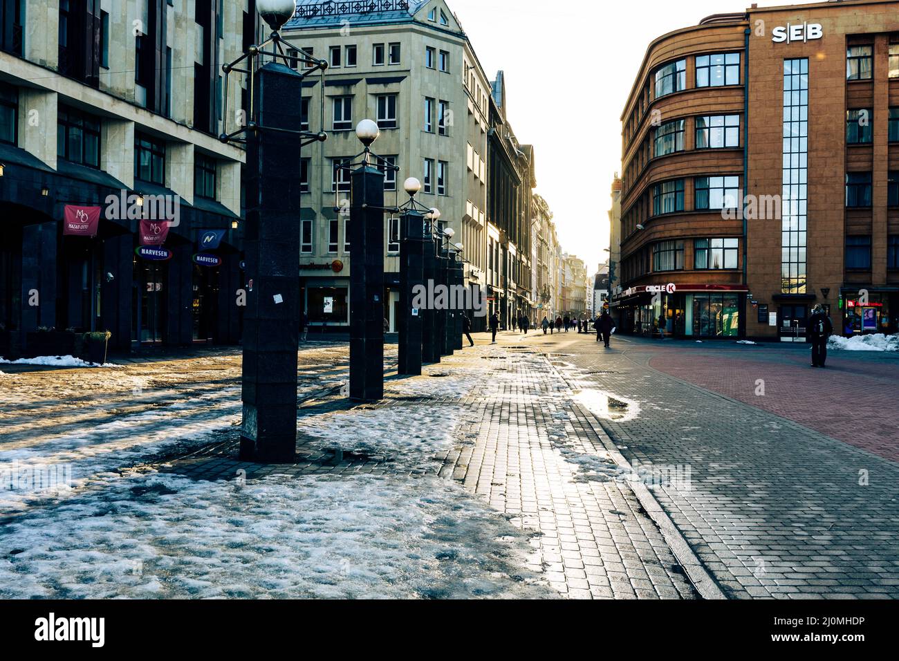 Riga Old Town. Medieval Gothic Architecture. Riga the capital of Latvia ...