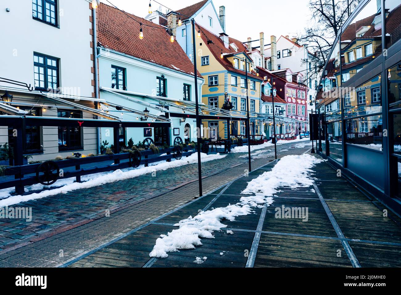 Riga Old Town. Medieval Gothic Architecture. Riga the capital of Latvia ...