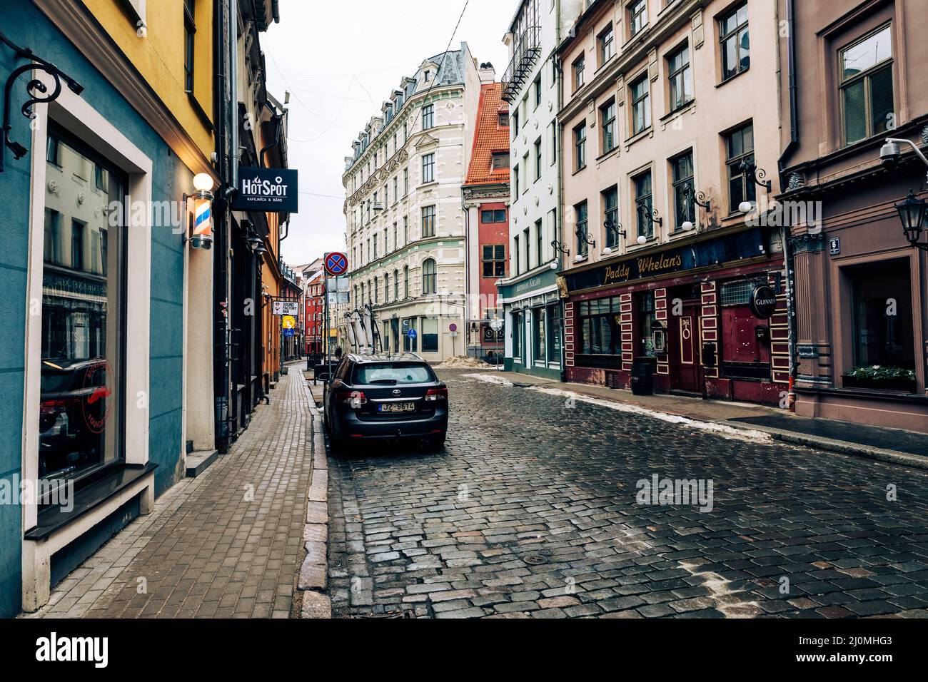 Riga Old Town. Medieval Gothic Architecture. Riga the capital of Latvia ...