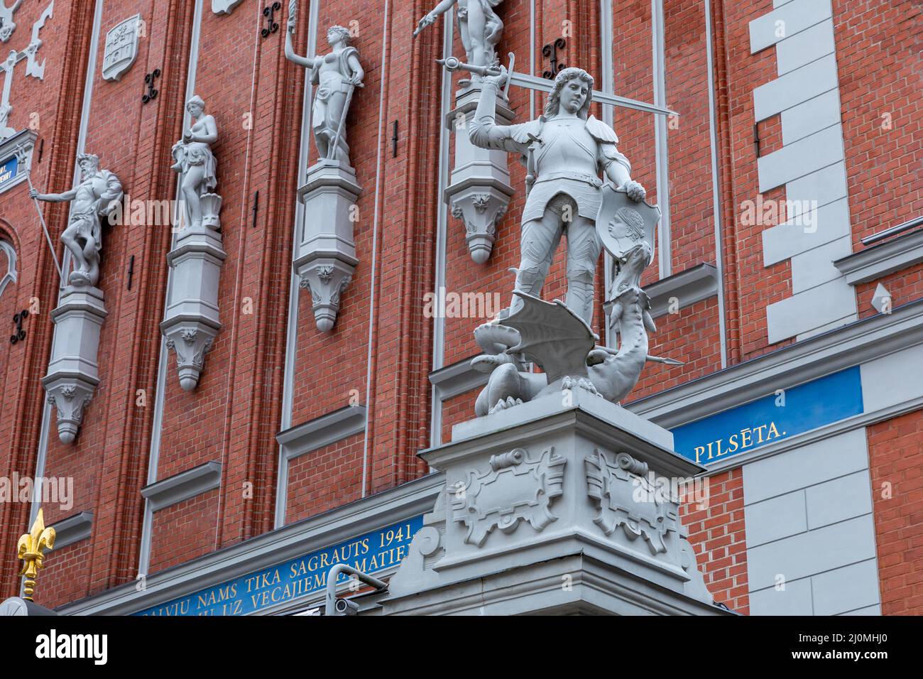 Riga Old Town. Medieval Gothic Architecture. Riga the capital of Latvia ...