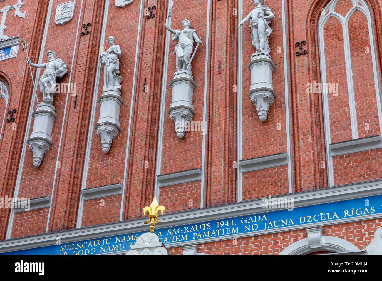 Riga Old Town. Medieval Gothic Architecture. Riga the capital of Latvia ...