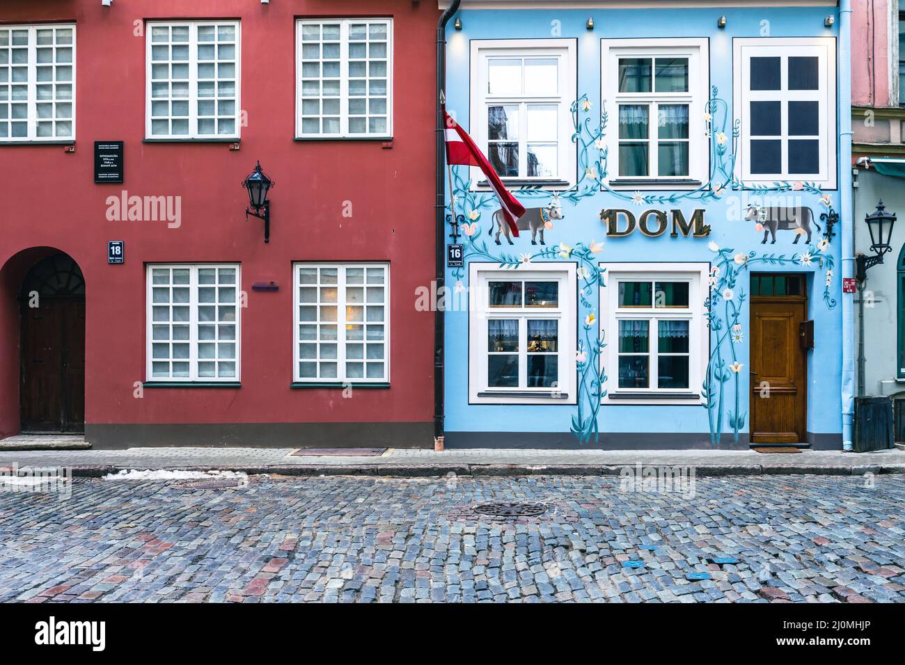 Riga Old Town. Medieval Gothic Architecture. Riga the capital of Latvia ...
