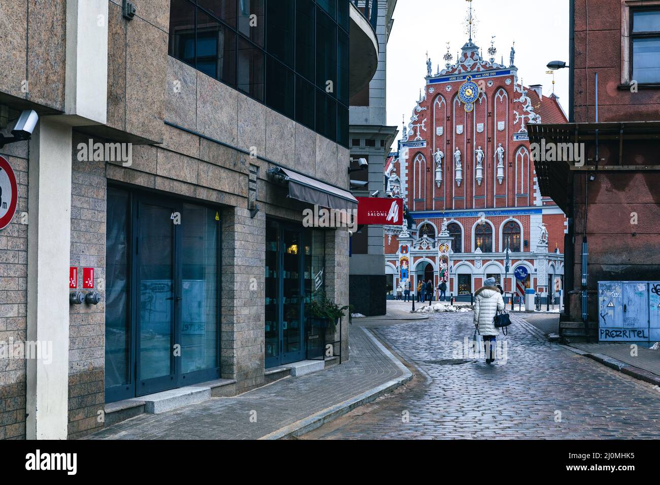 Riga Old Town. Medieval Gothic Architecture. Riga the capital of Latvia ...