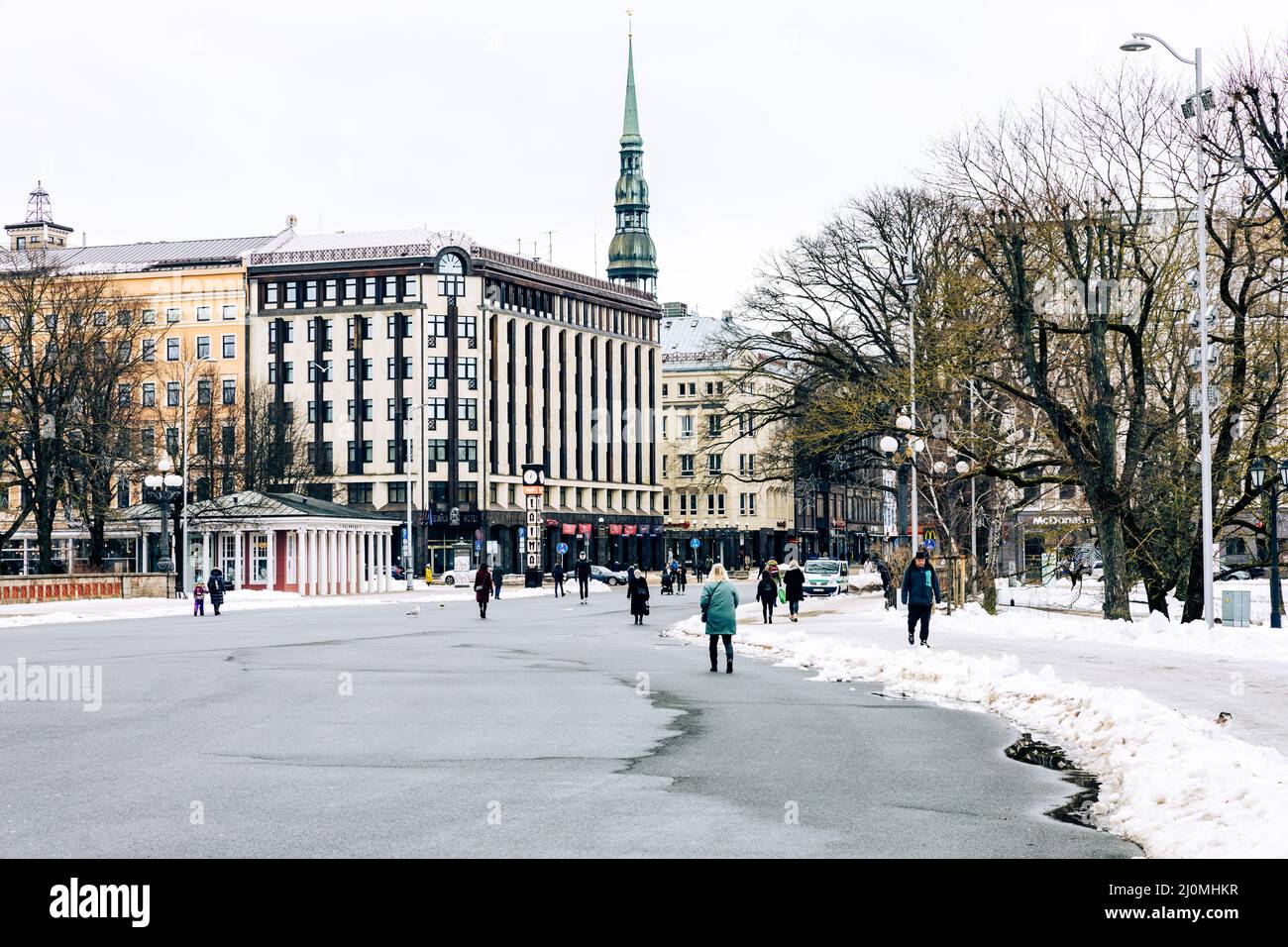 Riga Old Town. Medieval Gothic Architecture. Riga the capital of Latvia ...