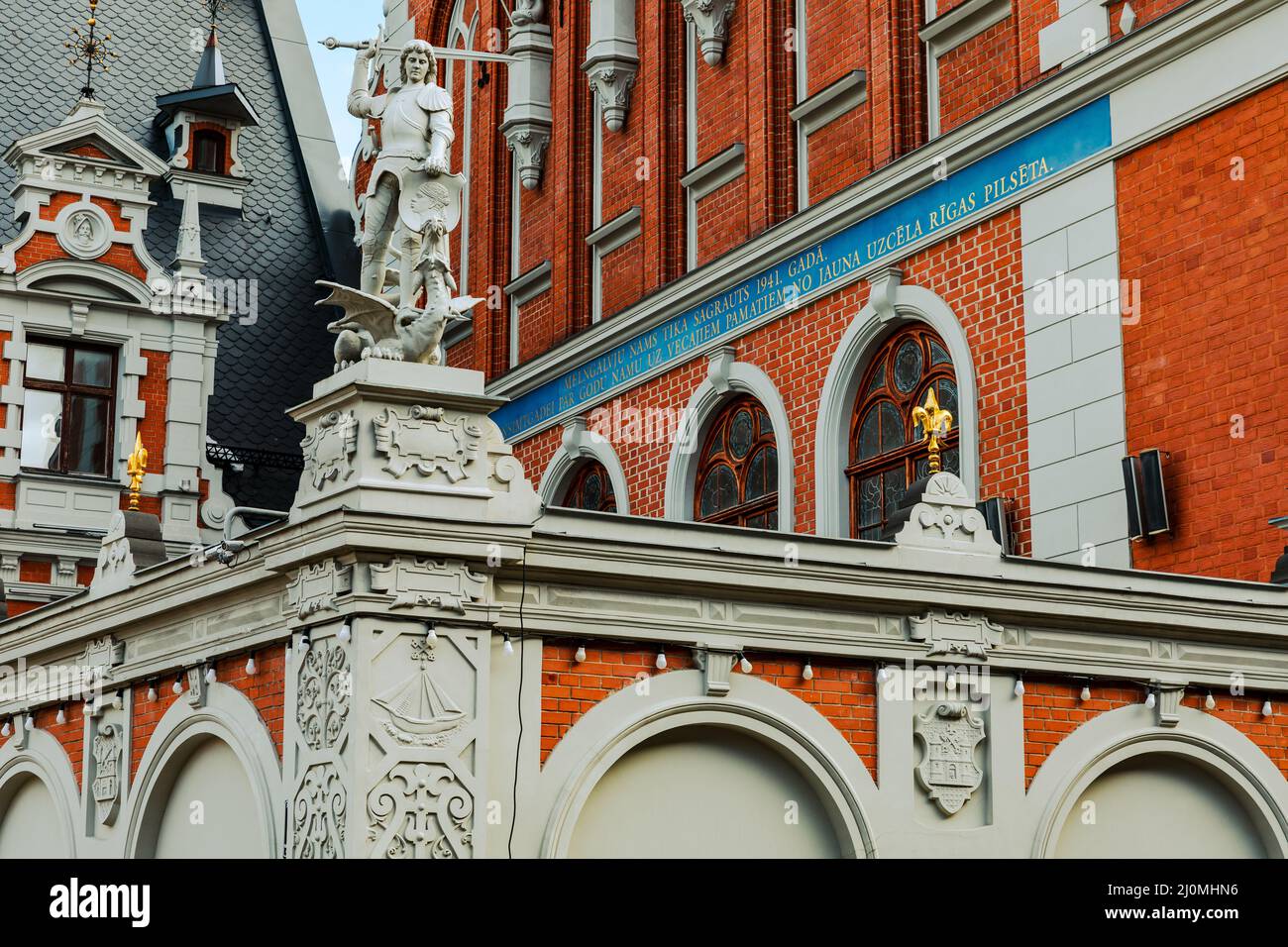 Riga Old Town. Medieval Gothic Architecture. Riga the capital of Latvia ...