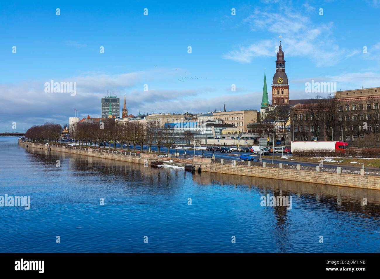 Riga Old Town. Medieval Gothic Architecture. Riga the capital of Latvia ...