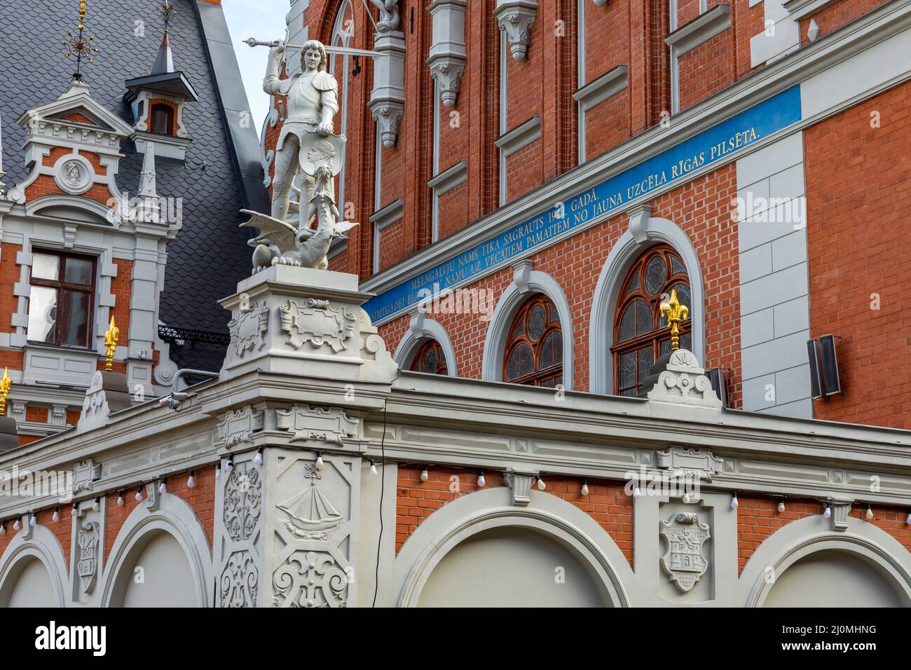 Riga Old Town. Medieval Gothic Architecture. Riga the capital of Latvia ...