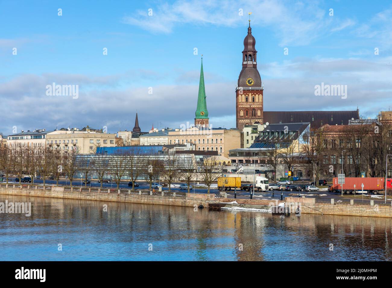Riga Old Town. Medieval Gothic Architecture. Riga the capital of Latvia ...
