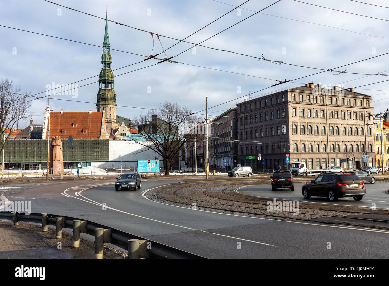 Riga Old Town. Medieval Gothic Architecture. Riga the capital of Latvia ...