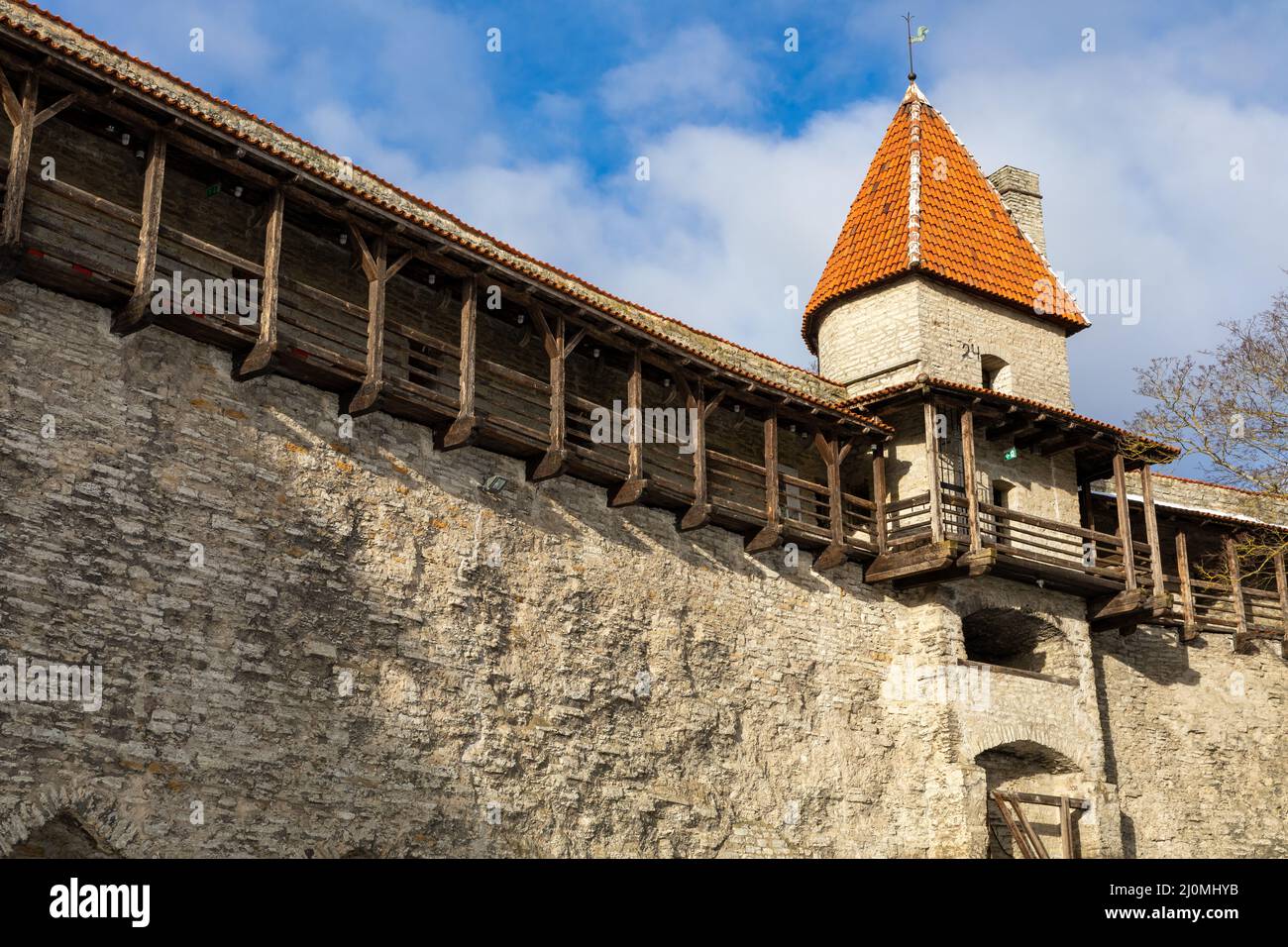 Tallin Old Town. Medieval Gothic Architecture. Tallin the capital of ...