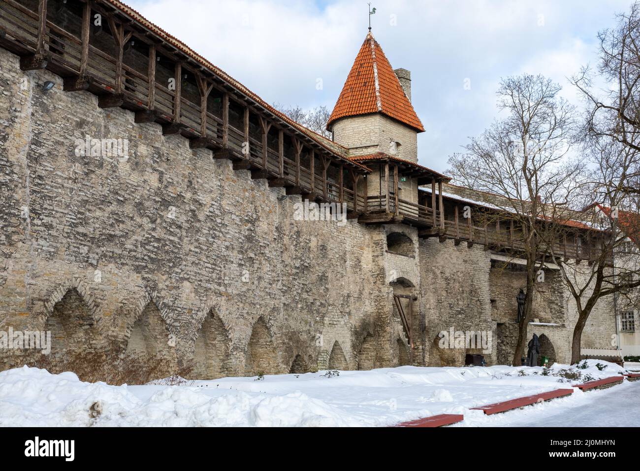 Tallin Old Town. Medieval Gothic Architecture. Tallin the capital of ...