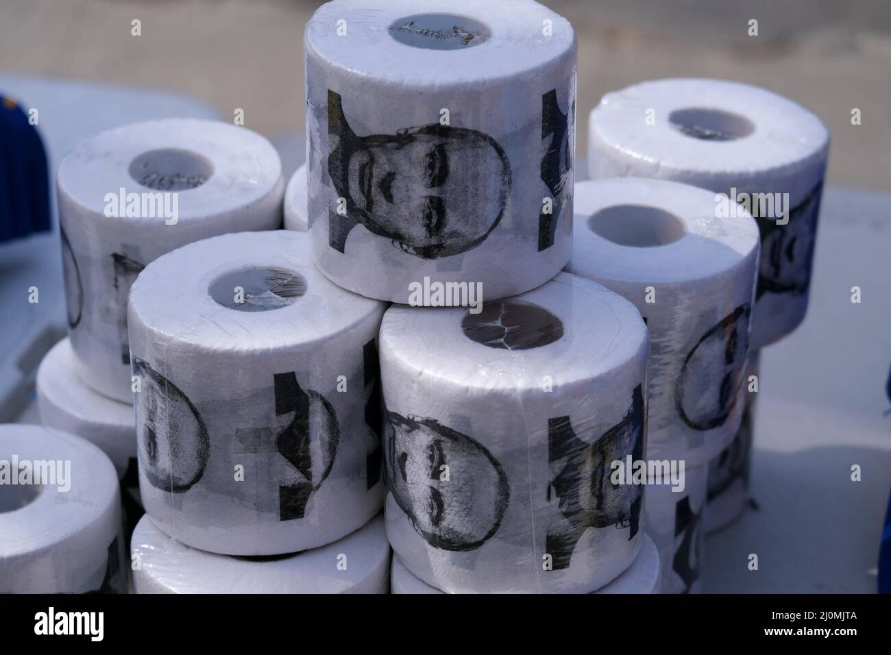 Los Angeles, California, USA. 19th Mar, 2022. Rolls of toilet paper ...