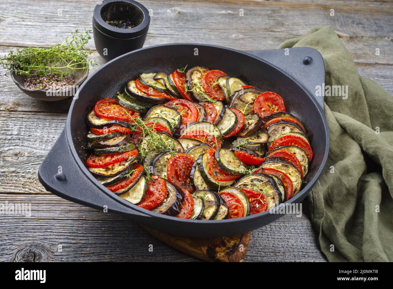 Modern style traditional French ratatouille with tomatoes Stock Photo ...
