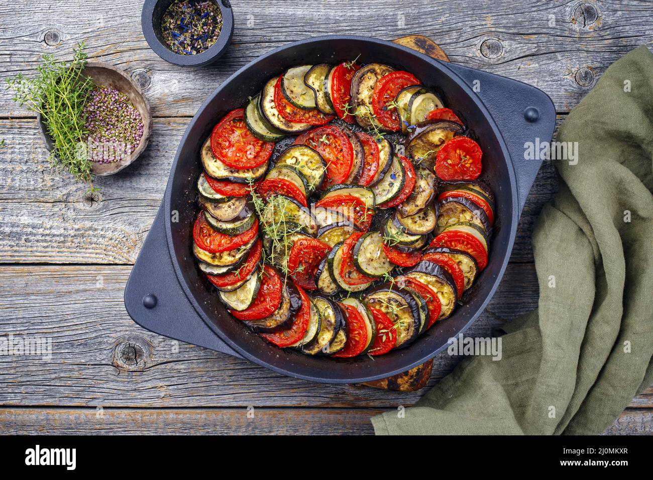 Modern style traditional French ratatouille with tomatoes Stock Photo ...