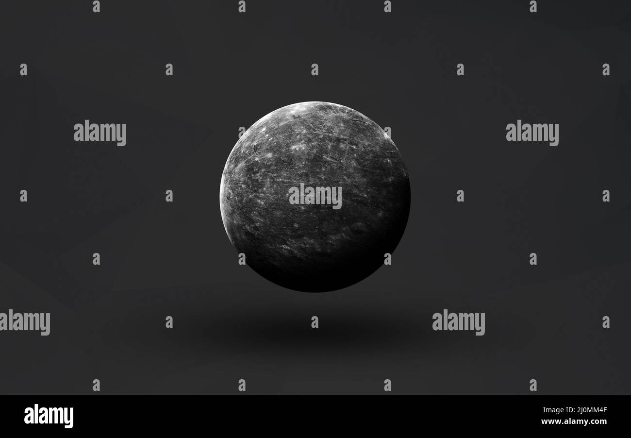 Mercury - High resolution beautiful art presents planets of the solar ...