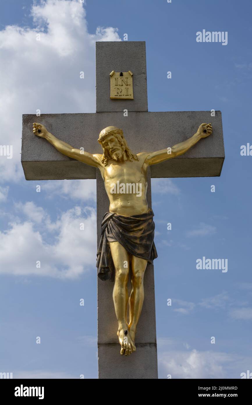 Jesus christ crucified old crucifix hi-res stock photography and images - Alamy