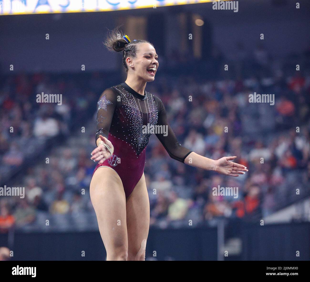 Birmingham, AL, USA. 19th Mar, 2022. Alabama's Shallon Olsen celebrates ...