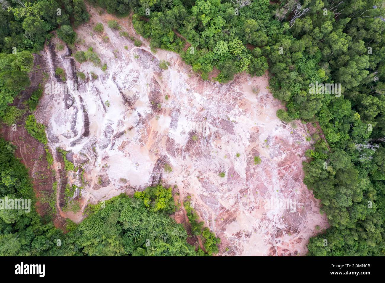 Aerial view of dry land landscape,bird eye view. Nature environment ...