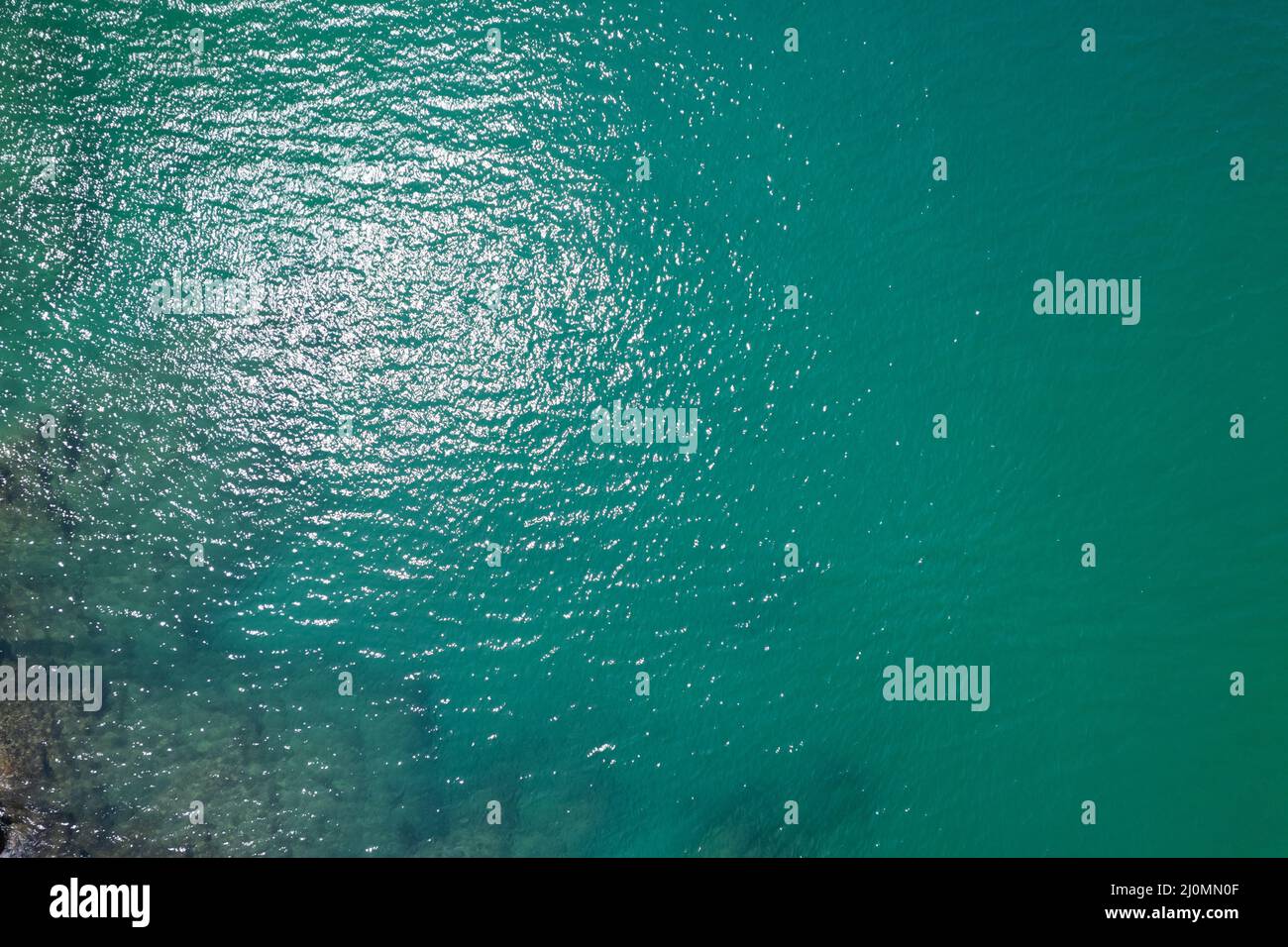 Sea surface aerial view,Bird eye view photo of blue waves and water ...