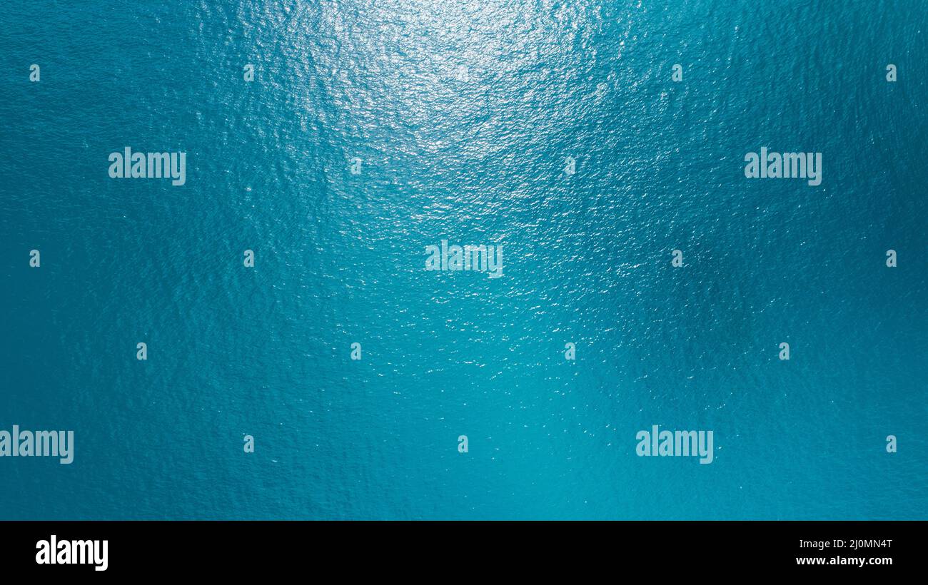 Sea surface aerial view,Bird eye view photo of blue waves and water ...