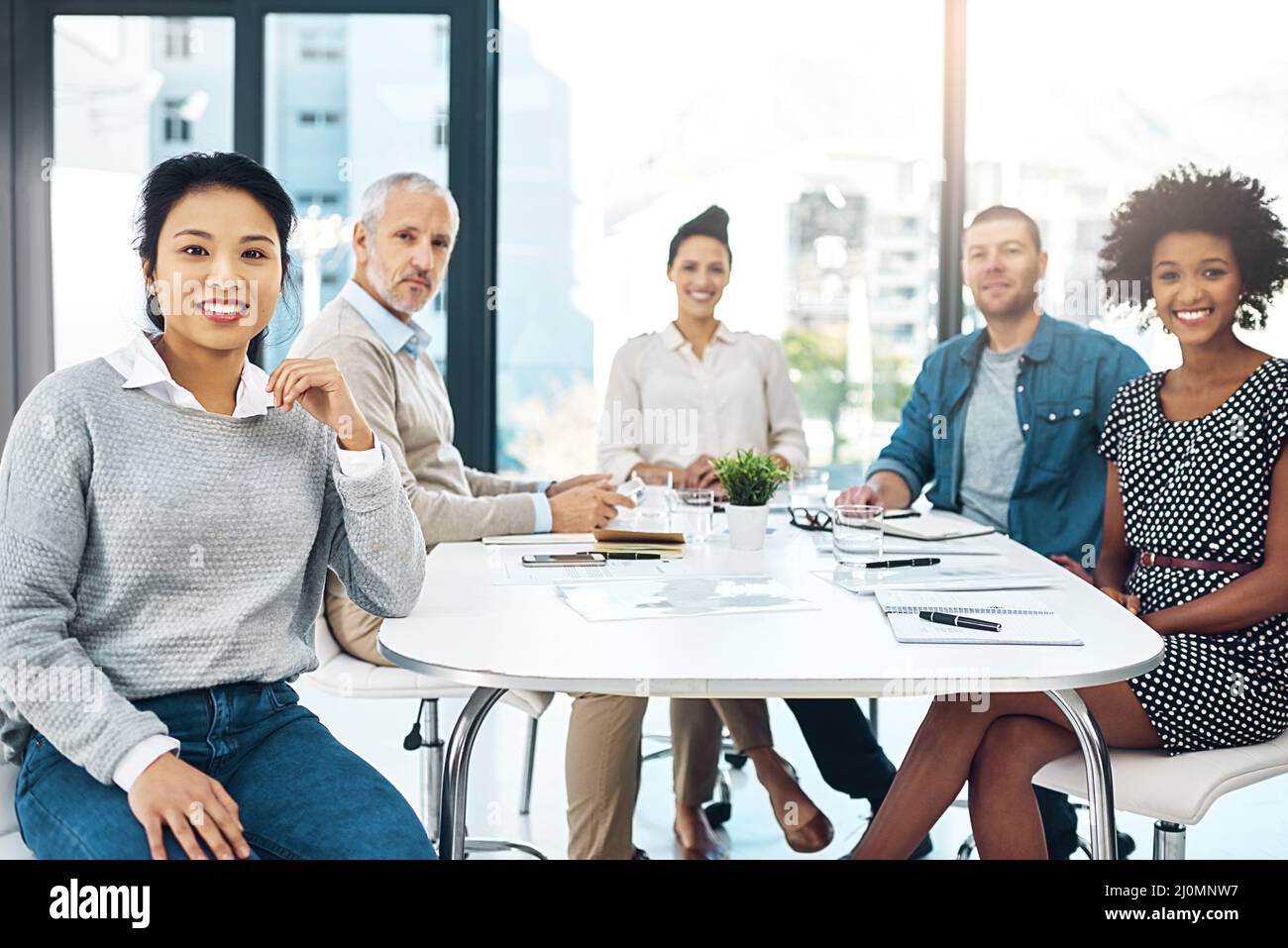 Theyre all invaluable members to the company. Portrait of a group of ...
