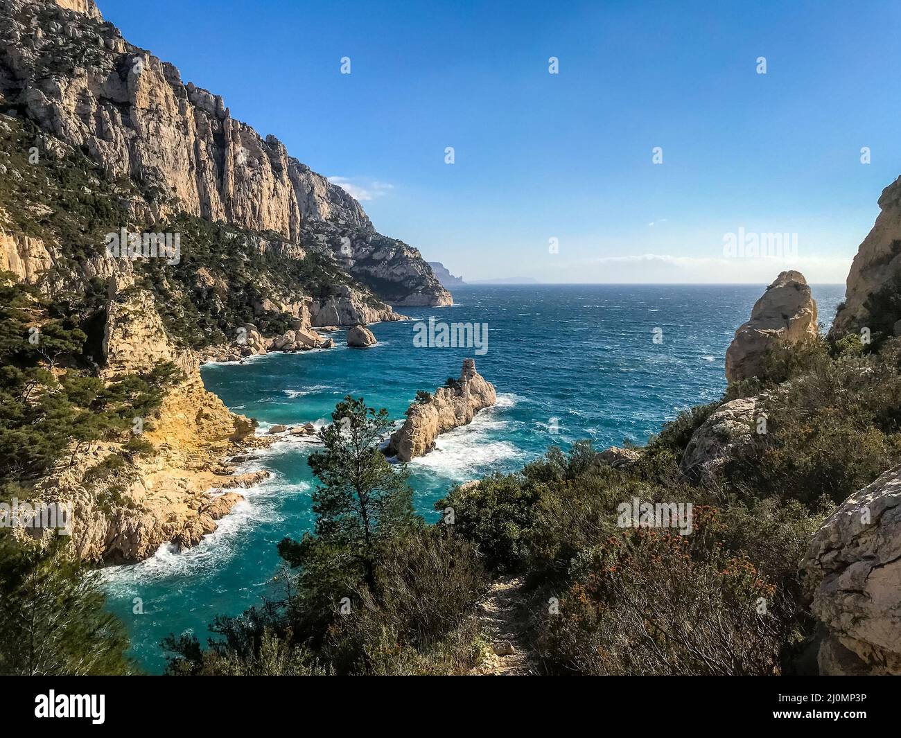 Calanques, creeks of marseille Stock Photo - Alamy