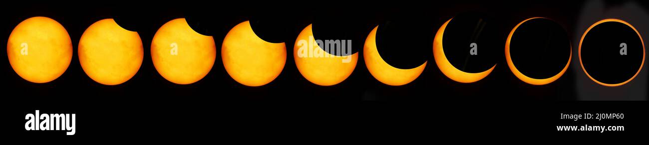 Different stages of lunar eclipse hi-res stock photography and images ...