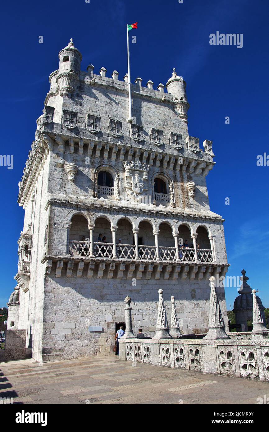 Santa Maria de Belem, The tower of Belem, Portugal Stock Photo - Alamy