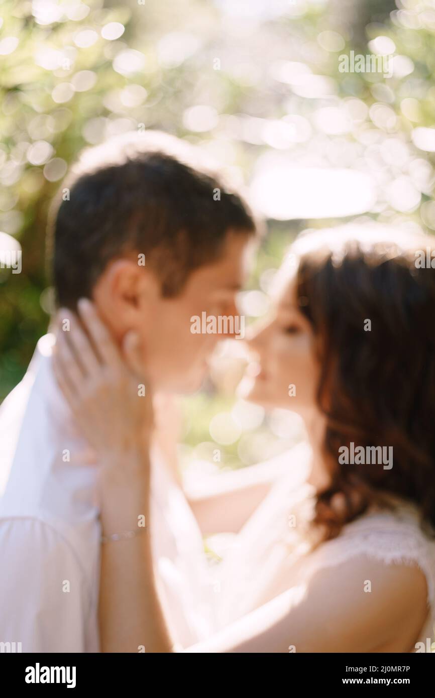 Man kiss her neck hi-res stock photography and images - Alamy