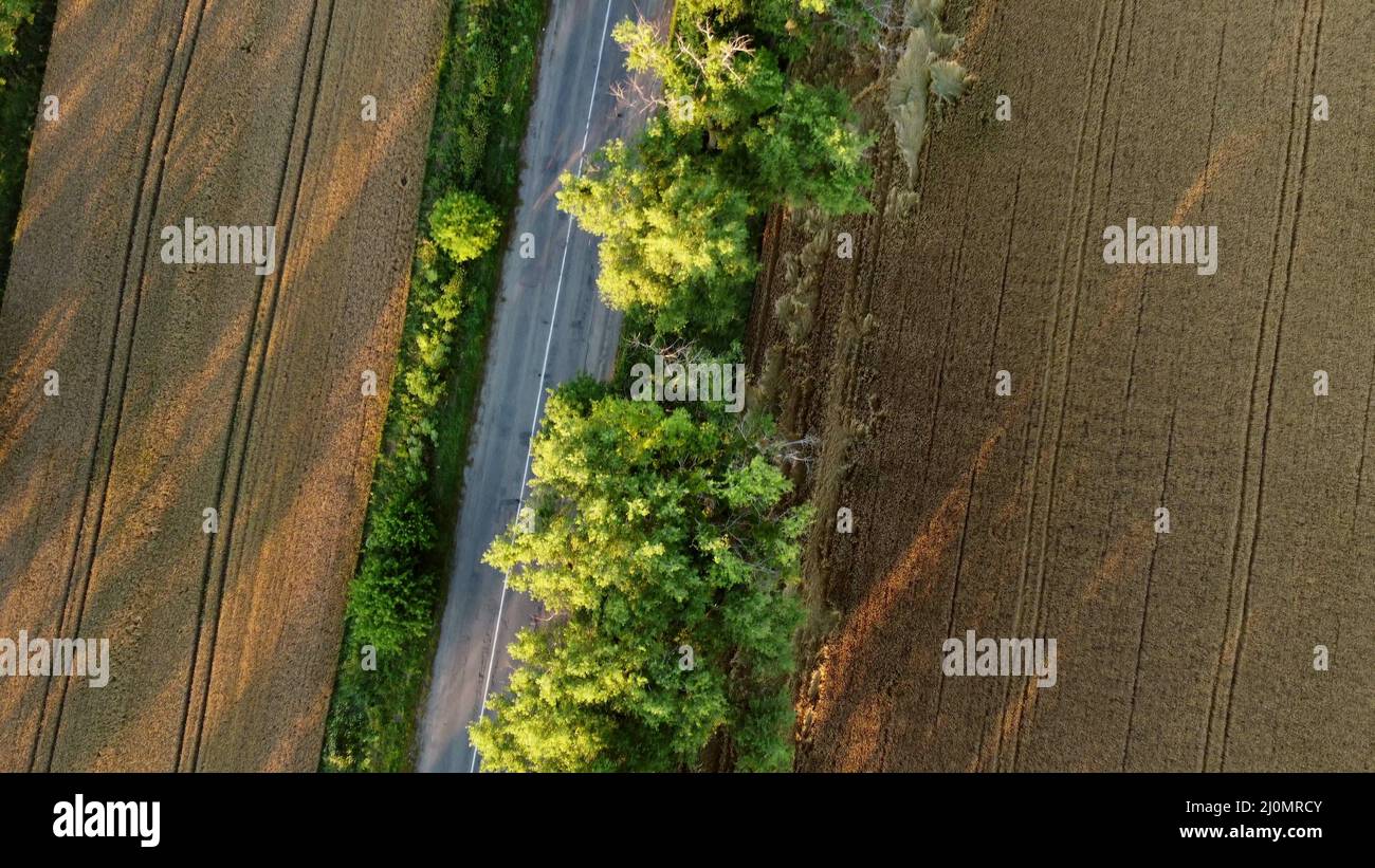 Flying over asphalt road driving hi-res stock photography and images ...